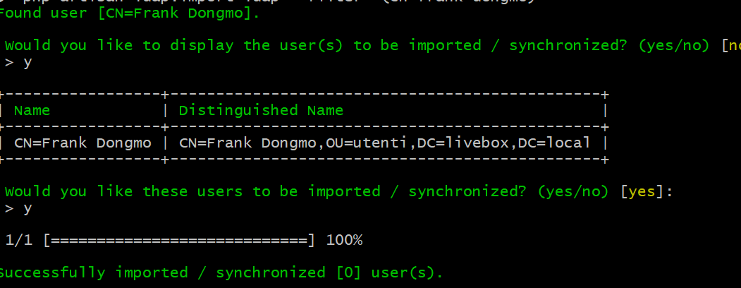 Laravelerror Importing User Failed Column Email Cannot Be Null · Issue 134 · Directorytree