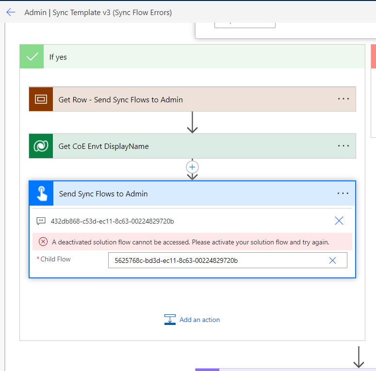 [CoE Starter Kit - BUG] Admin | Sync Template v3 (Sync Flow Errors) fail to turn on due to ...