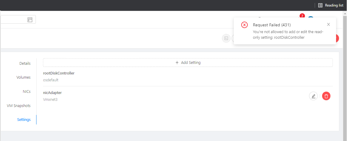 Regular domain admin account cannot change nicAdapter “Request Failed (431)” · Issue #5724 ...