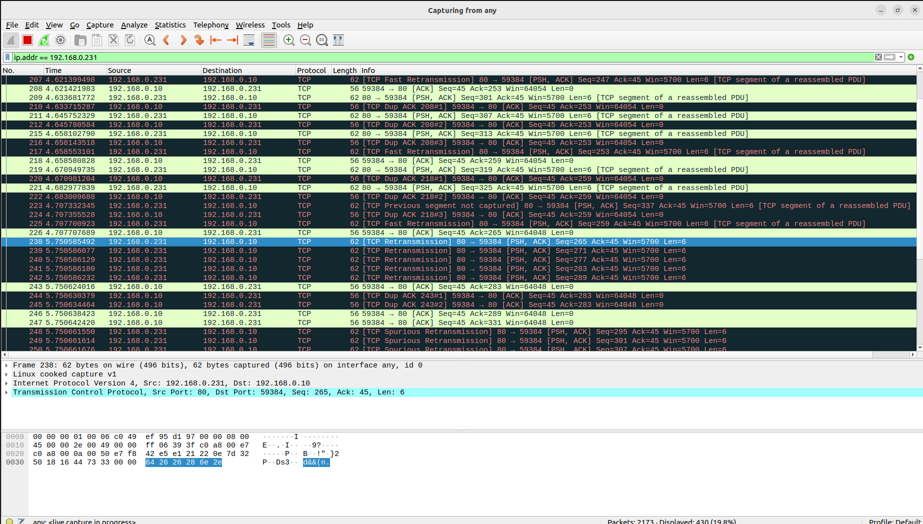 After reset, HTTP server takes more than one second between sending ...