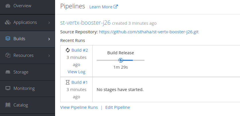 Pipelines: two builds are triggered instead of one · Issue #3742 · openshiftio/openshift.io · GitHub
