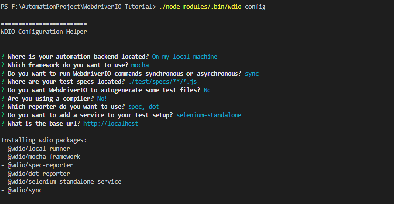 WDIO packages not installing · Issue #3003 · webdriverio/webdriverio · GitHub