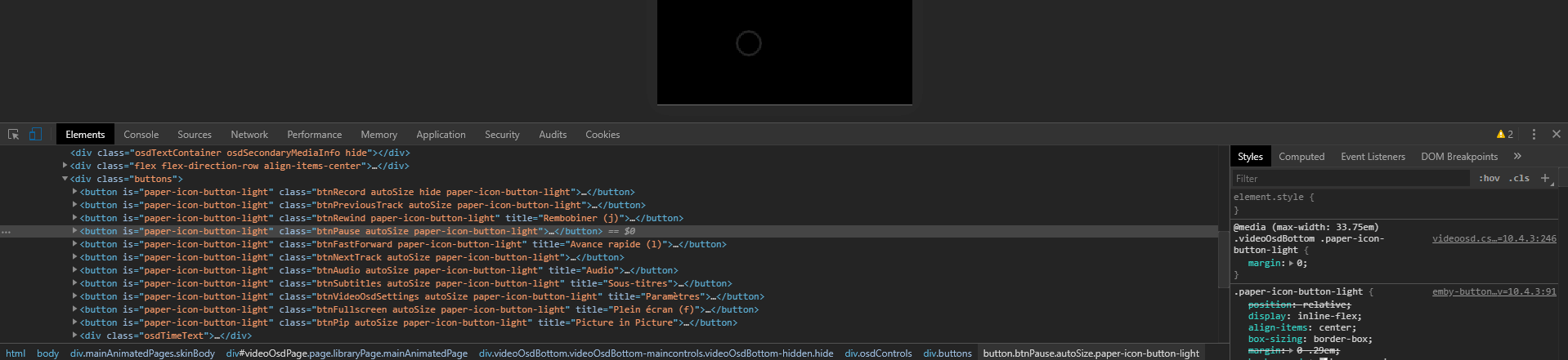 Fix a bug that hides children elements in the videoosd by Wunax · Pull ...