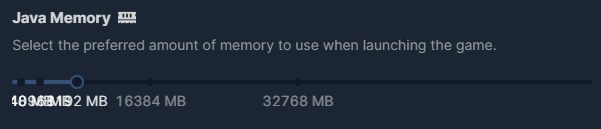 Java Memory slider does not display correctly · Issue #1178 · gorilla-devs/GDLauncher · GitHub