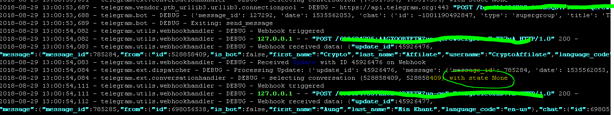 Conversation Handler None state is executable? · Issue #880 · php-telegram-bot/core · GitHub