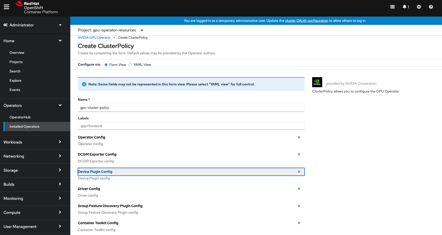 Tolerations Element Isnt Set To Gpu Related Daemonset · Issue 112 · Nvidiagpu Operator · Github 5460