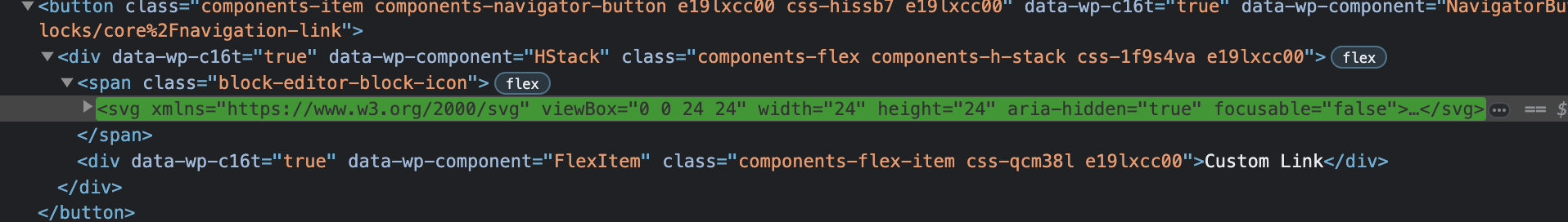 Incorrect XML namespace on Block Editor icons UI · Issue #53951 ...