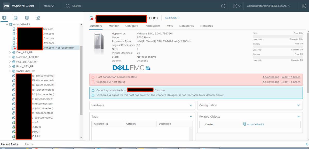 Unknown CPI error 'Unknown' with message 'Unable to communicate with the remote host, since it ...