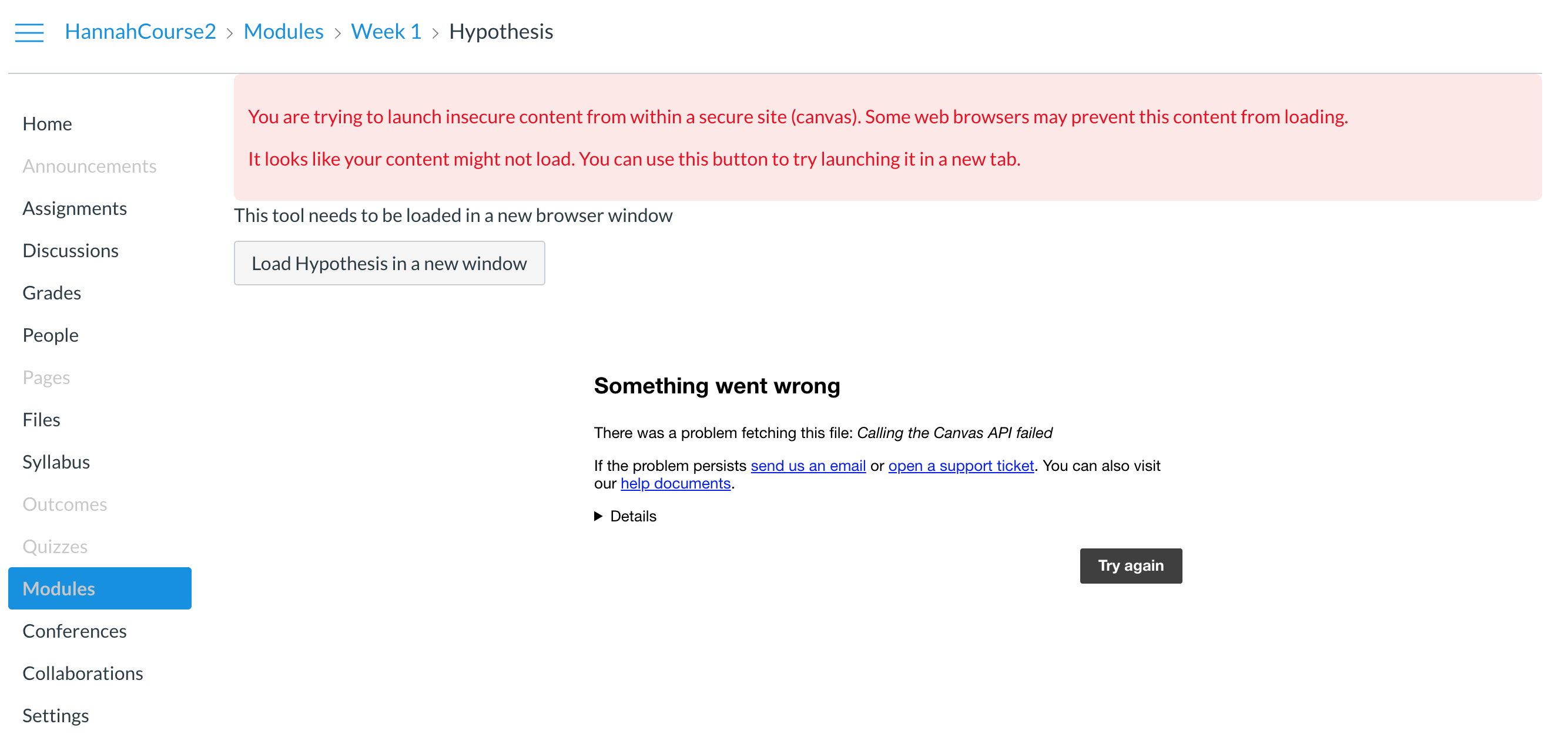 Authorize dialog looks off-center when launching Canvas file assignment ...