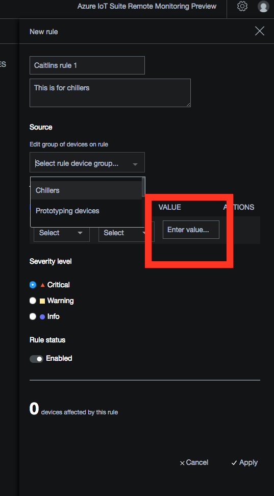 Alignment Of On New Rule Flyout · Issue 560 · Azurepcs Remote Monitoring Webui · Github 9141