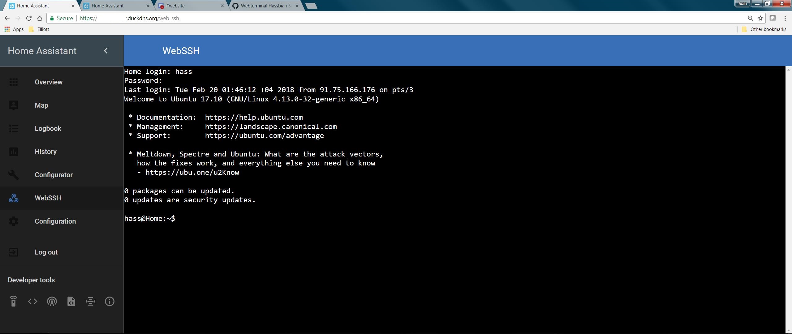 Webterminal Hassbian Script Over HTTPS · Issue #74 · home-assistant/hassbian-scripts · GitHub