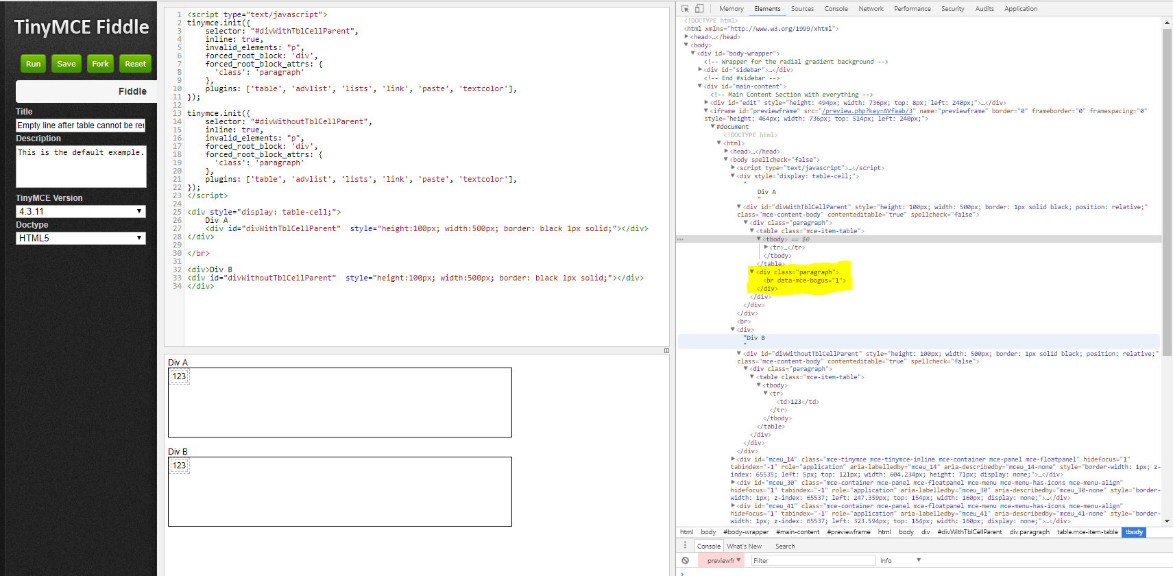 Empty Line After Table Cannot Be Removed When Hit Backspace On Keyboard