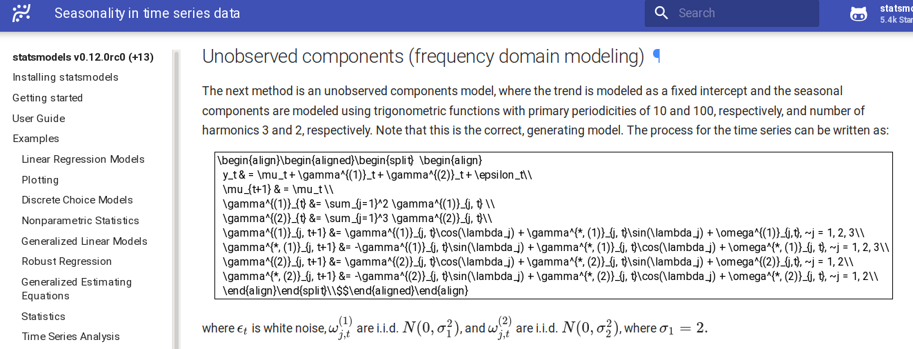 Notebook example "Seasonality in time series data" has bugged Latex · Issue #6975 · statsmodels ...