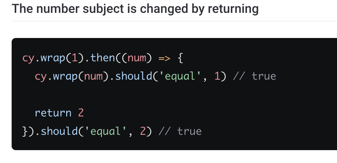 .then: example code in official doc fails with message "you are mixing up async and sync code ...