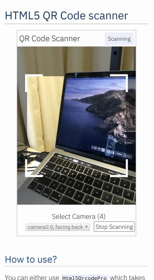 [Feature Request] Fullscreen support · Issue #82 · mebjas/html5-qrcode · GitHub