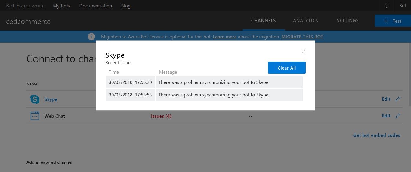 [Skype] There was a problem synchronizing your bot to Skype. · Issue #4402 · microsoft ...