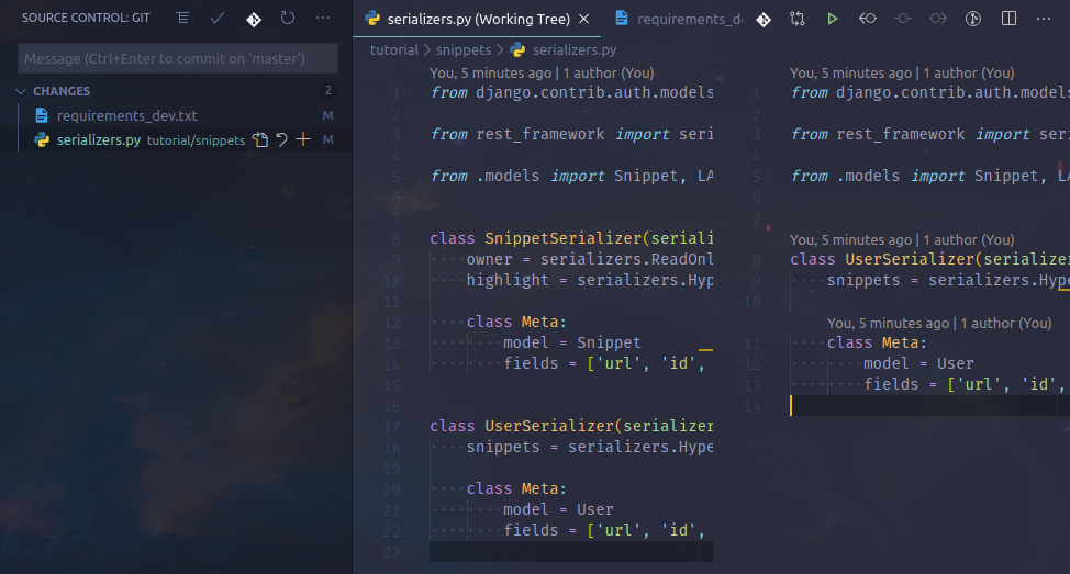 Side By Side Diffs Does Not Work Anymore For Python Files · Issue 98658 · Microsoftvscode · Github