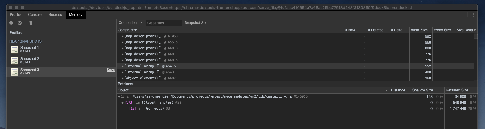 Potential memory leak? · Issue #232 · patriksimek/vm2 · GitHub