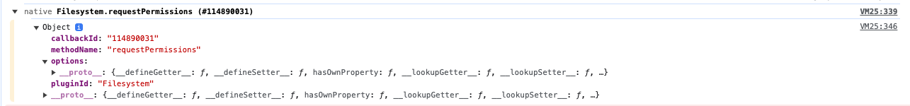 await Filesystem.requestPermissions() hangs forever · Issue #1839 · ionic-team/capacitor-plugins ...