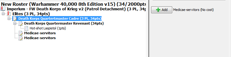 Imperium - FW Death Korps of Krieg V2 - points cost errors/unit size errors · Issue #760 ...