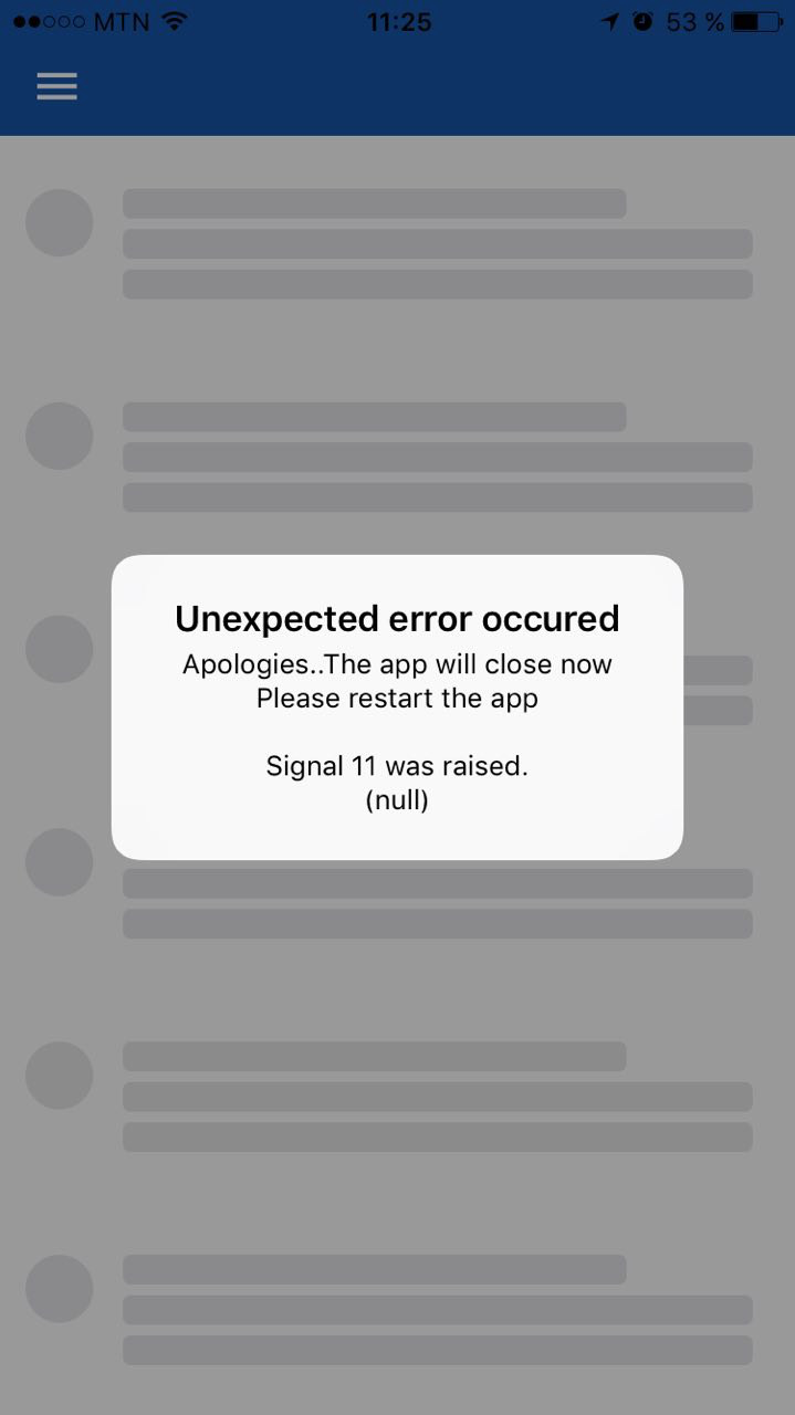iOS Update from 6/20, app crash upon login (sig 11) · Issue #1799 · mattermost/mattermost-mobile ...