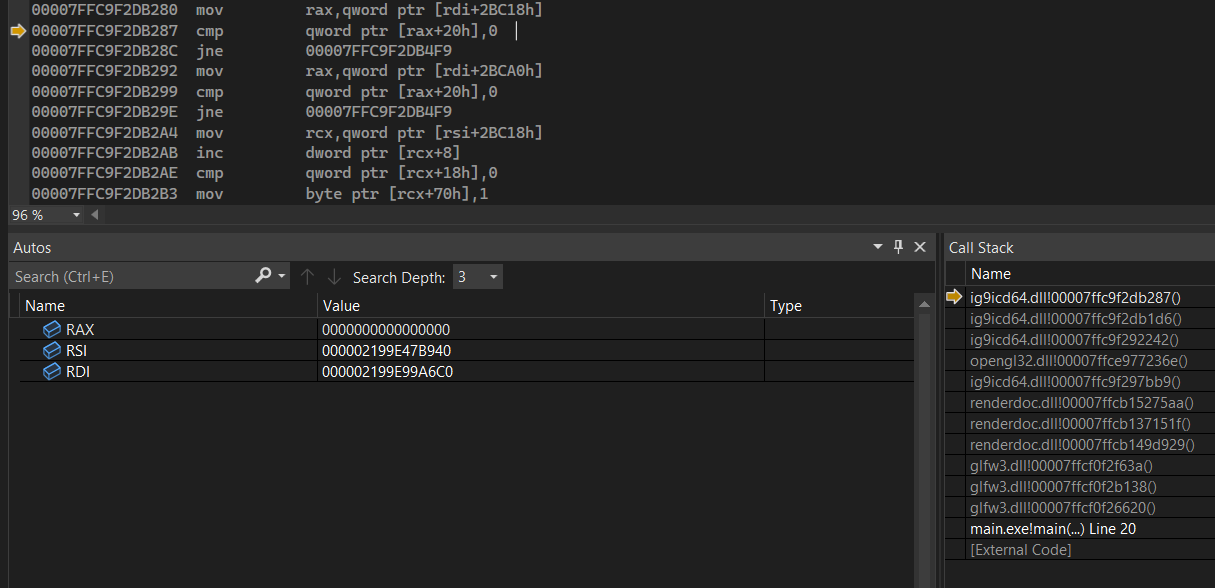 Exception In Opengl Intel Drivers When Launching From Renderdoc · Issue 2692 · Baldurk