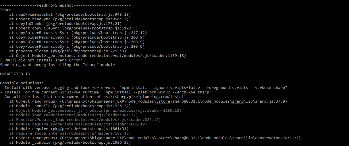 Not working with sharp again "Cannot include directory %1 into executable." · Issue #1918 ...