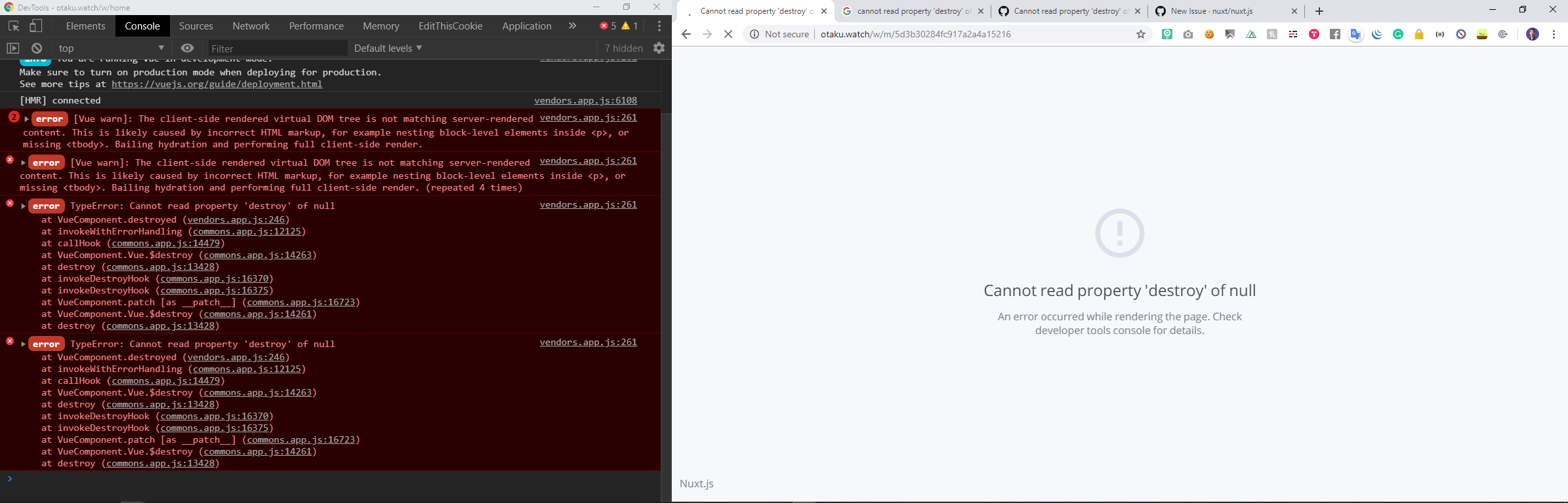 Cannot read property 'destroy' of null · Issue #6214 · nuxt/nuxt · GitHub