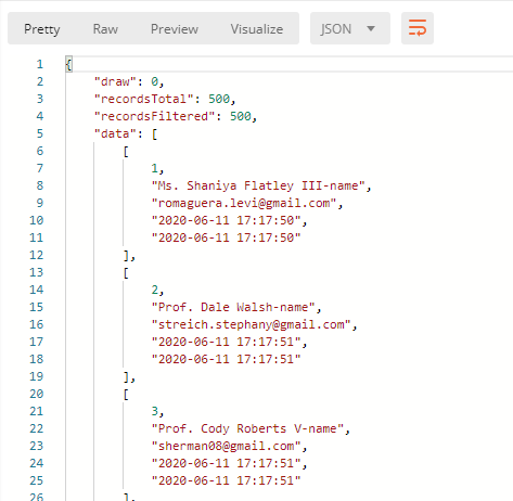 Issue / Problem - [empty data] - Using Yajra/Datatables ^9.10 with Laravel 7.12.0 · Issue #2416 ...