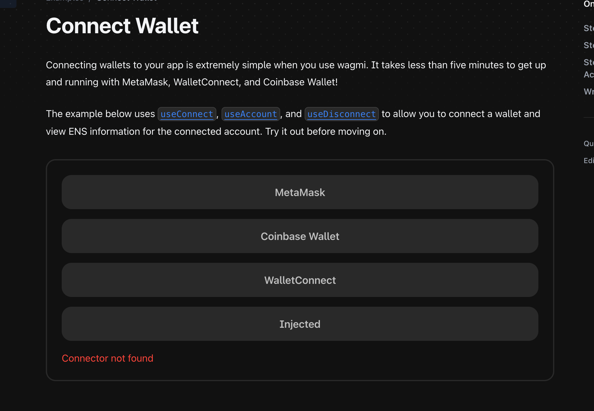 [bug] "Connector not found" on first load w/ Metamask in Brave Browser · Issue #434 · wevm/wagmi ...