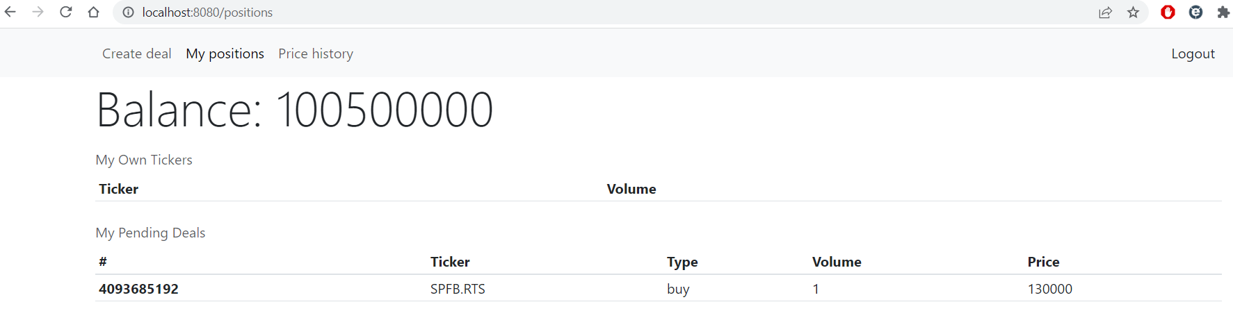 GitHub - KSerditov/Trading: Trading web services
