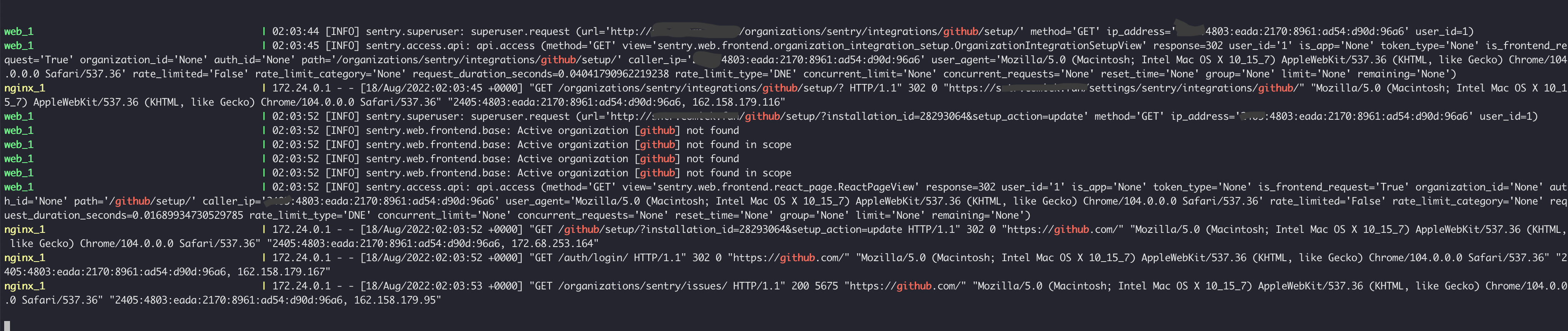 Can not install Github Integration · Issue #1648 · getsentry/self-hosted · GitHub