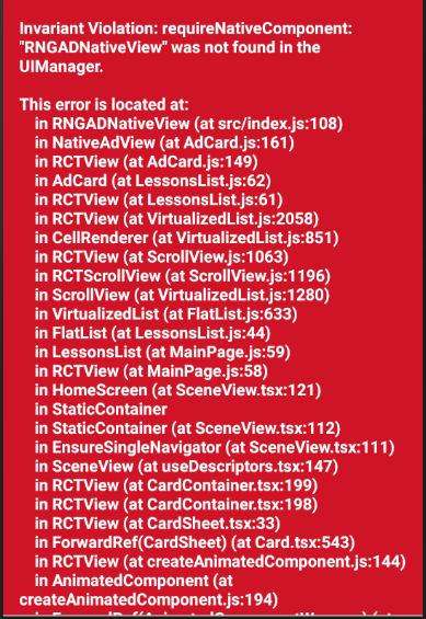 Ad not showing. · Issue #39 · ammarahm-ed/react-native-admob-native-ads · GitHub