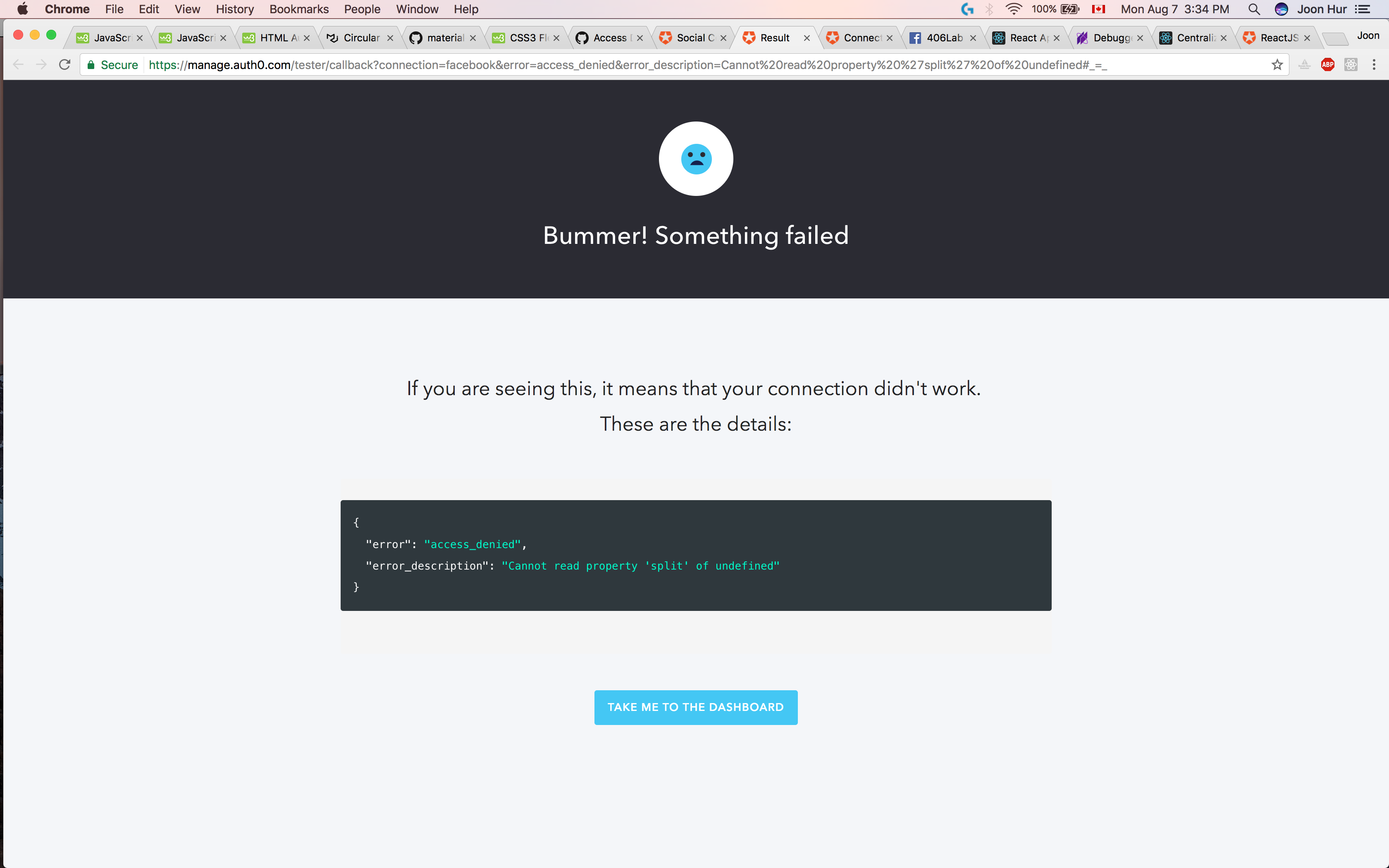 Access Denied · Issue #31 · auth0-samples/auth0-react-samples · GitHub