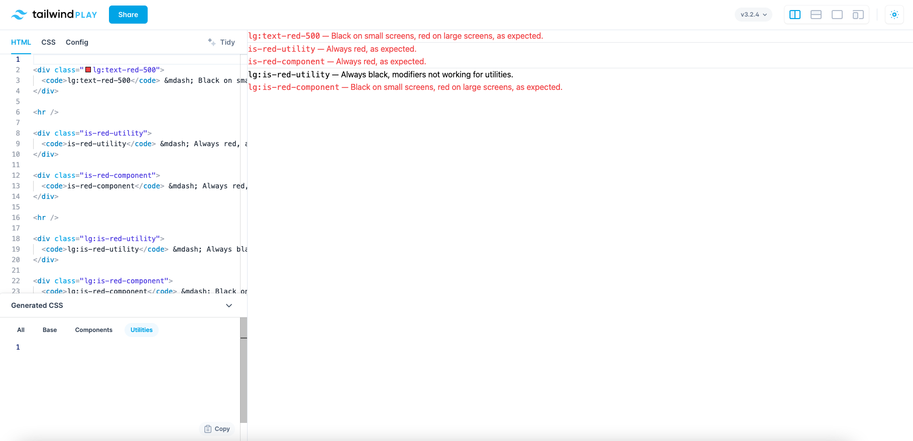 Modifiers With Custom Css In Layer Does Not Work · Issue 10006 · Tailwindlabs Tailwindcss