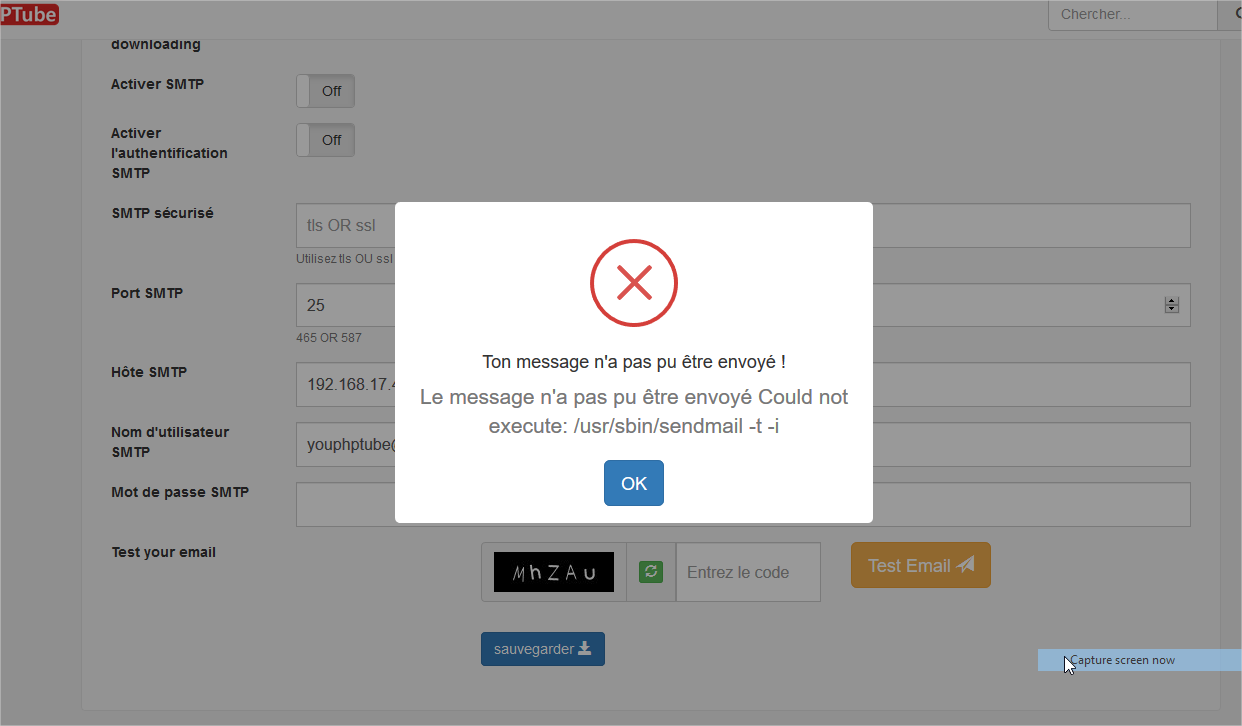 Send mail SMTP connect() failed. · Issue #551 · WWBN/AVideo · GitHub