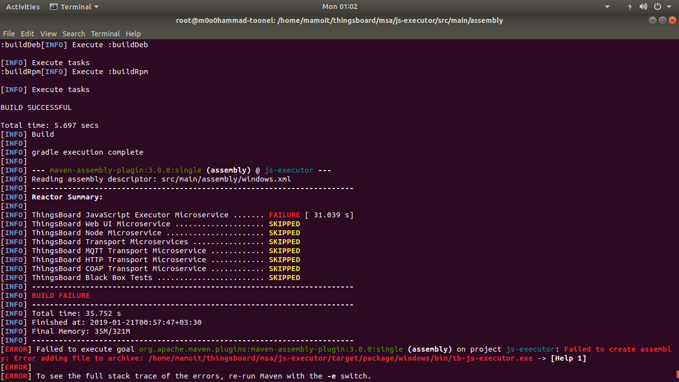 FAILURE : THINGSBOARD javascript executor Microservice · Issue #1412 · thingsboard/thingsboard ...