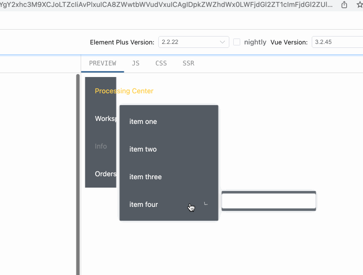 [menu] 垂直菜单内 submenu包含 input ，切换输入法失去焦点，导致菜单关闭 · Issue #10702 · element-plus/element-plus · GitHub