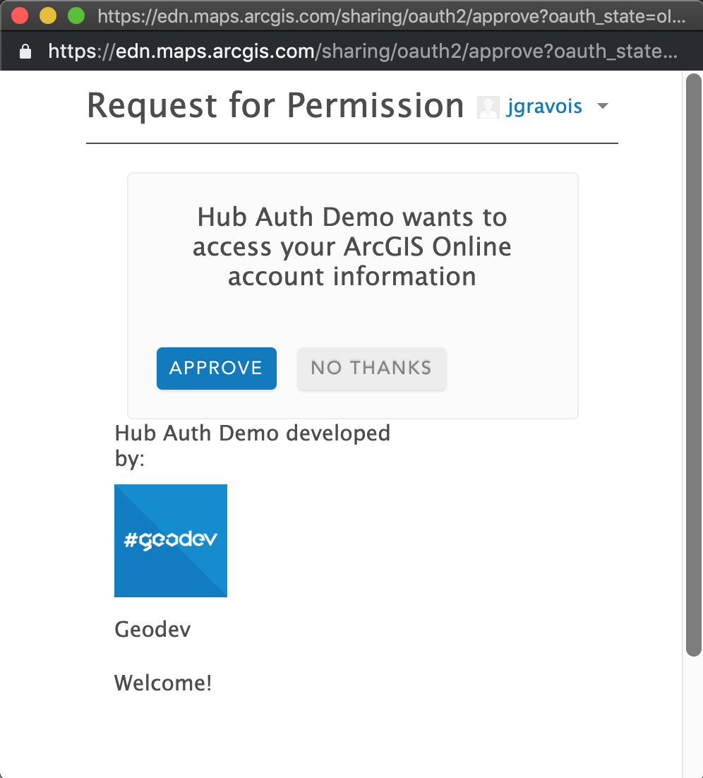 OAuth popup always requests permission. · Issue #554 · Esri/arcgis-rest ...