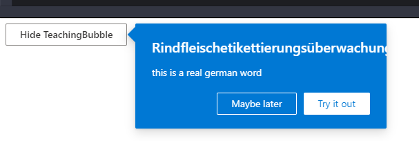 [TeachingBubble] Long titles are not cropped properly · Issue #18261 · microsoft/fluentui · GitHub
