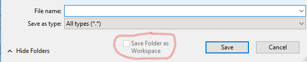 Move "Set Save dialog file extension filter to *.*" pref. setting to the SaveAs dialog · Issue ...