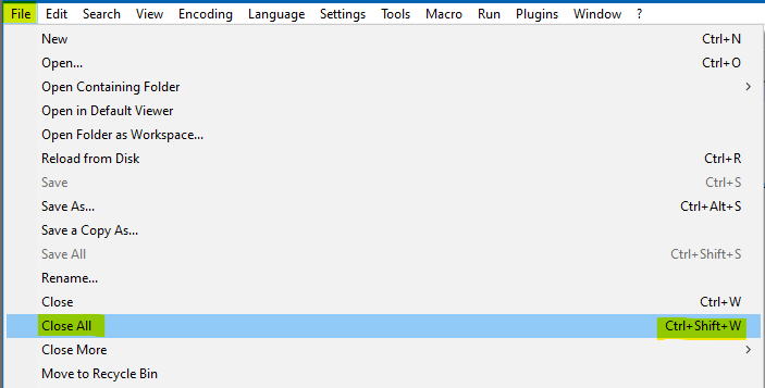 Suggestion: Close All Windows option · Issue #9788 · notepad-plus-plus ...