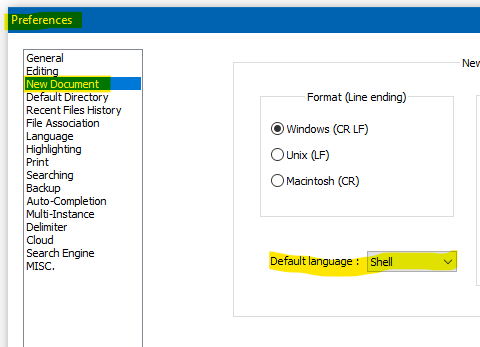 Cannot save changes made in a new file with extension different than ...
