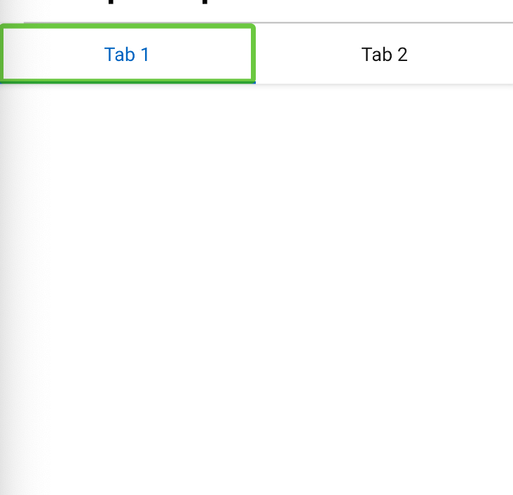 Talkback not narrating the accessibility state for second tab when ...