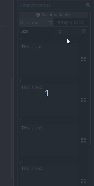 First element of an array of multiline strings shows text vertically ...