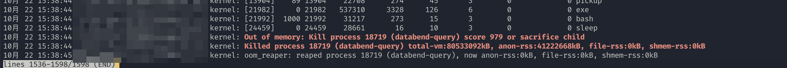 Bug Oom During `optimize Table Compact` Execution · Issue 8414 · Datafuselabsdatabend · Github 9944