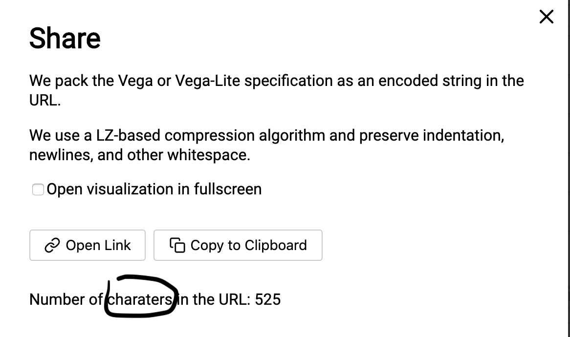Typo In Share Modal · Issue #607 · vega/editor · GitHub