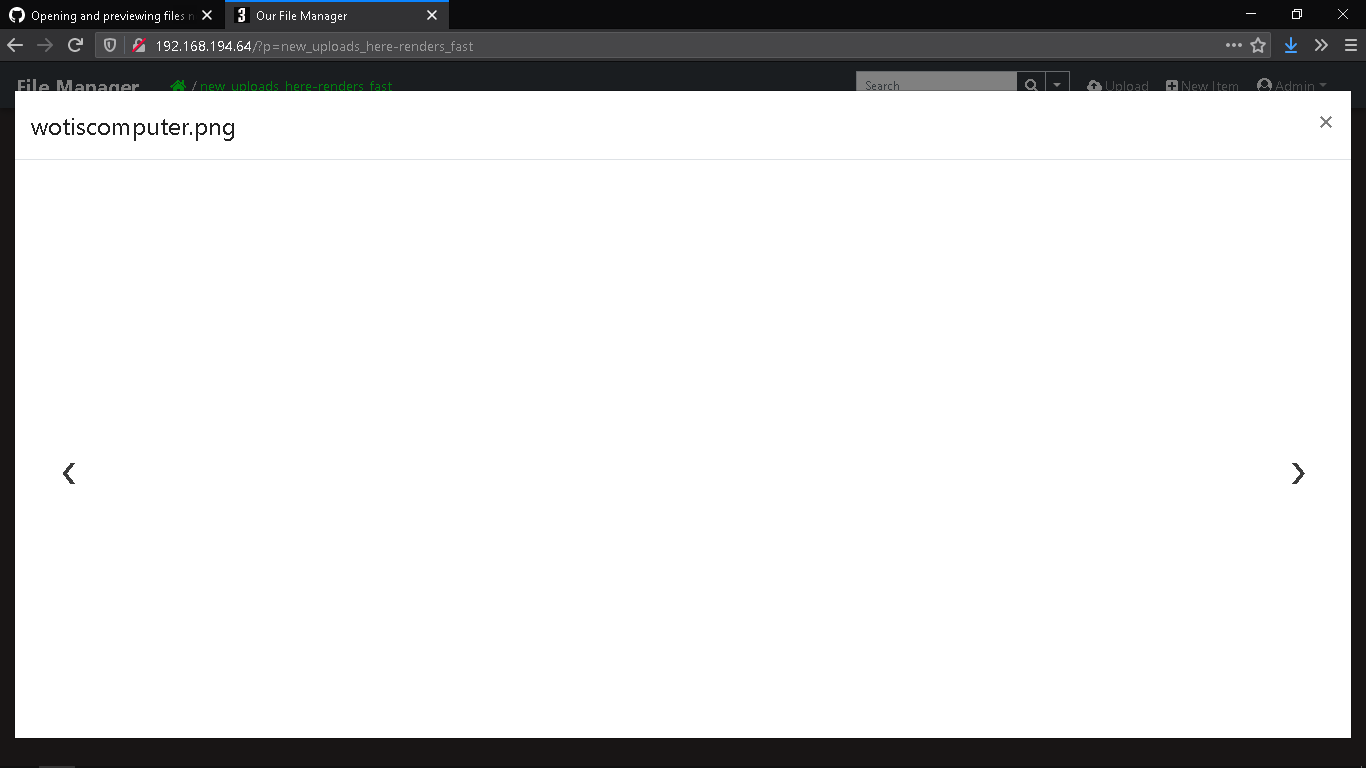 Opening and previewing files not working. · Issue #490 · prasathmani/tinyfilemanager · GitHub