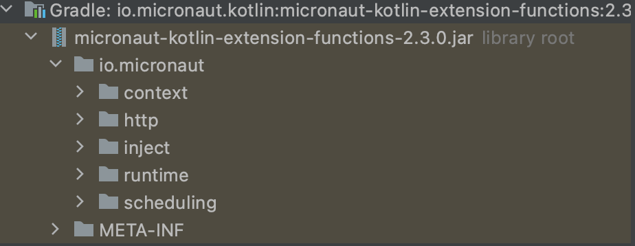 kotlin-extension-functions splits packages with io.micronaut.runtime, io.micronaut.http, and io ...