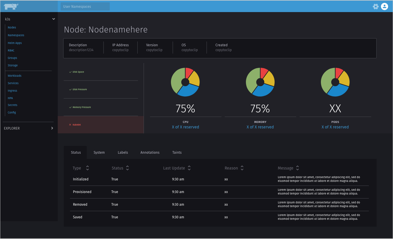 Node details page review & bugs · Issue #415 · rancher/dashboard · GitHub